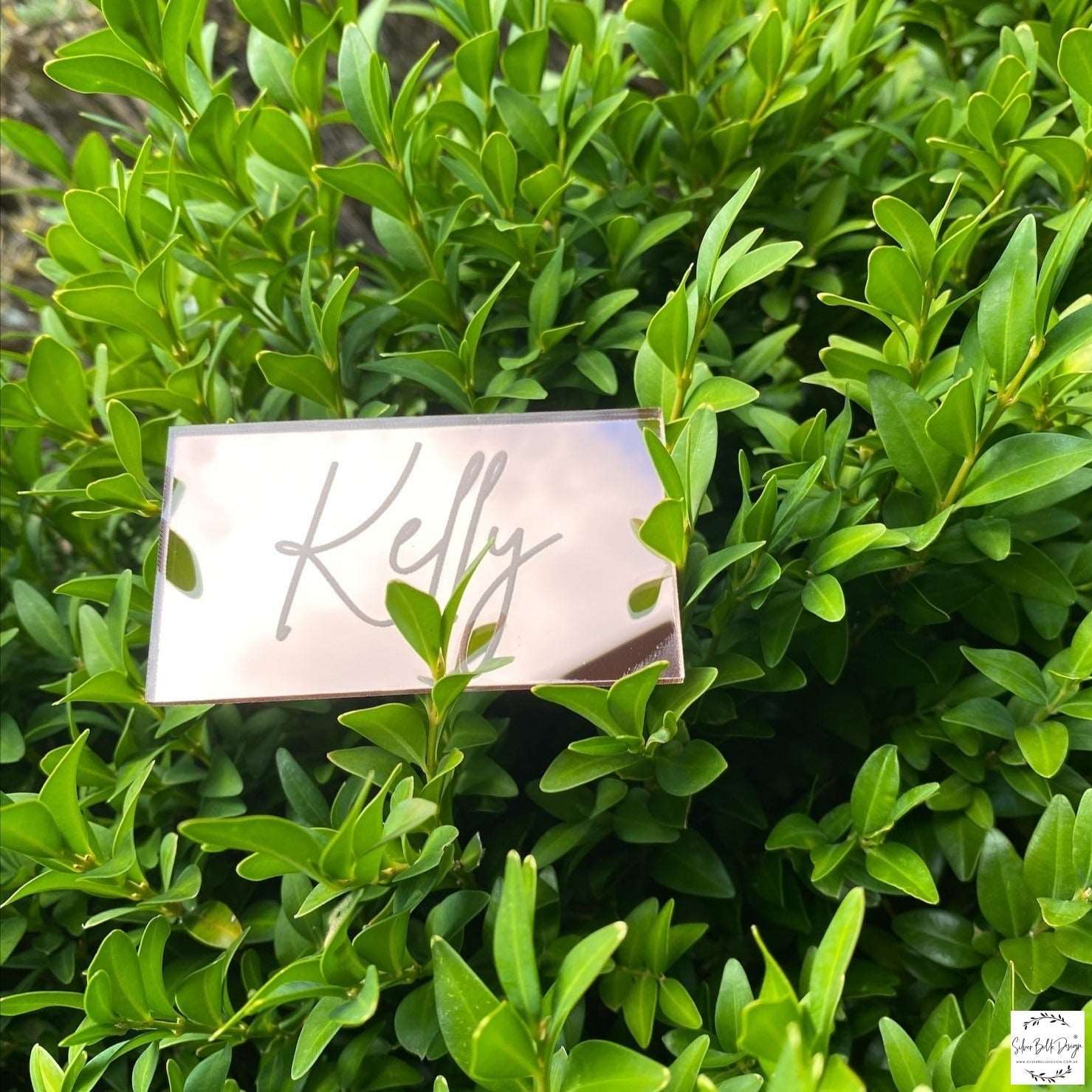Acrylic Block Placeholder Cards - Kelly | Silver Belle Design