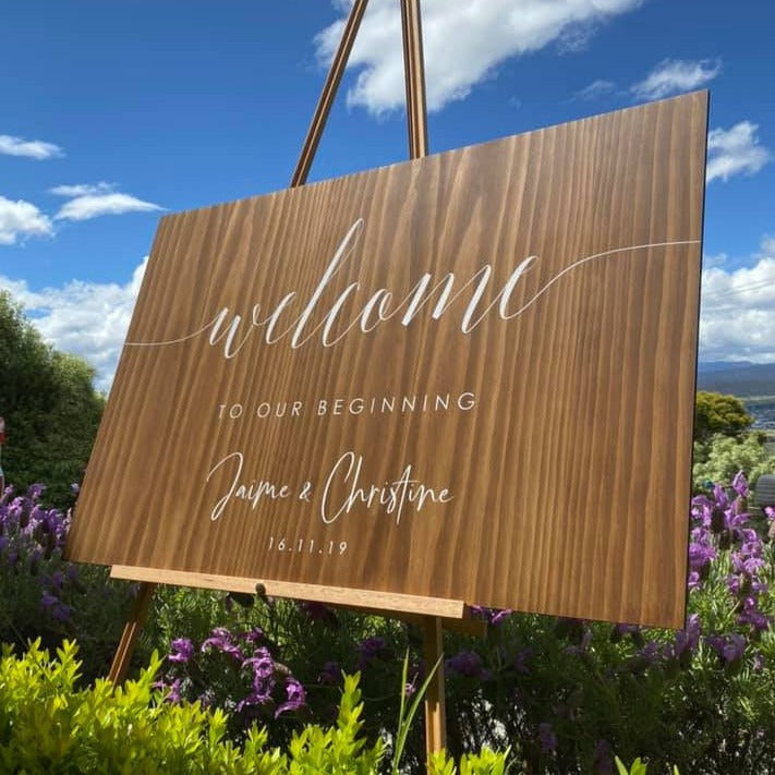 CUSTOM Wooden Welcome Sign - Design Your Own | Silver Belle Design