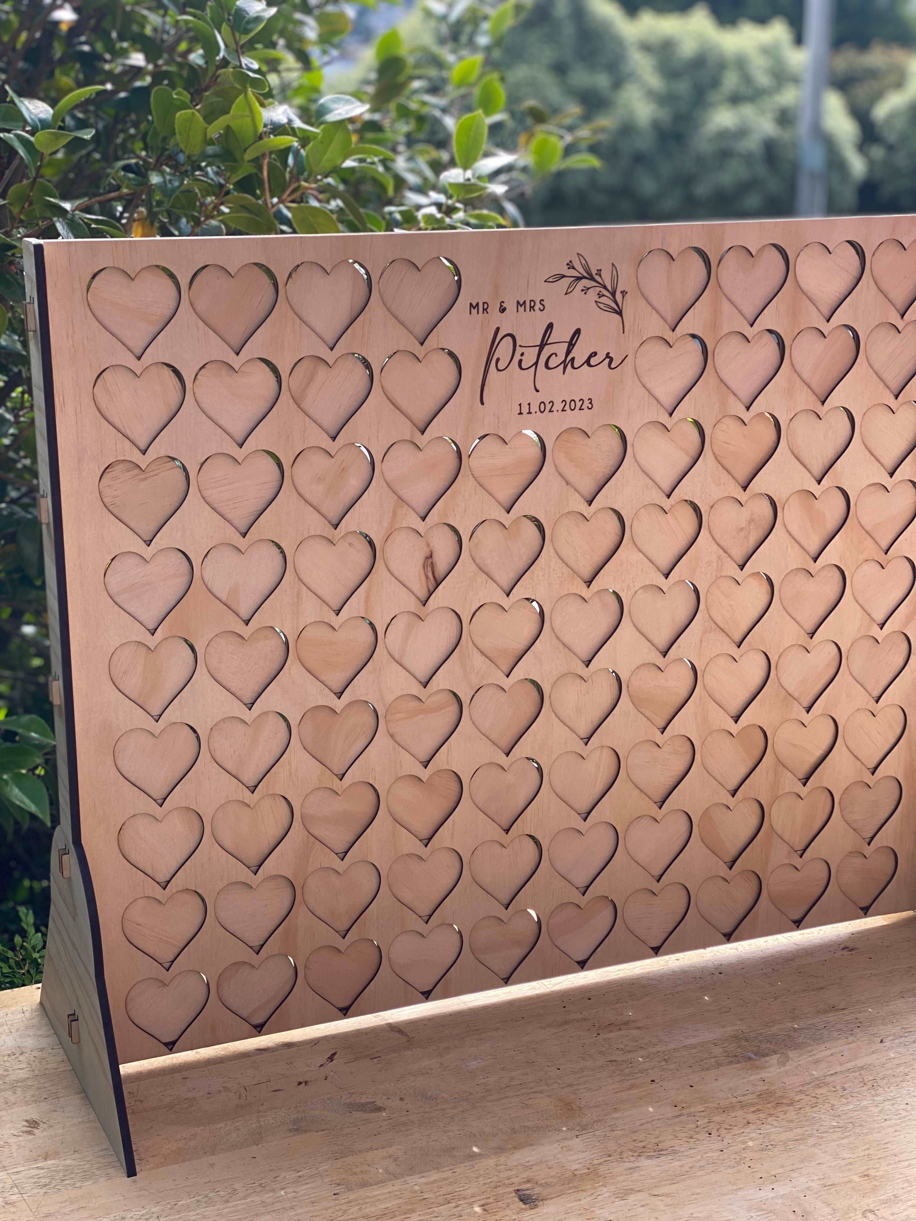 Connect Drop Heart Frame | Silver Belle Design