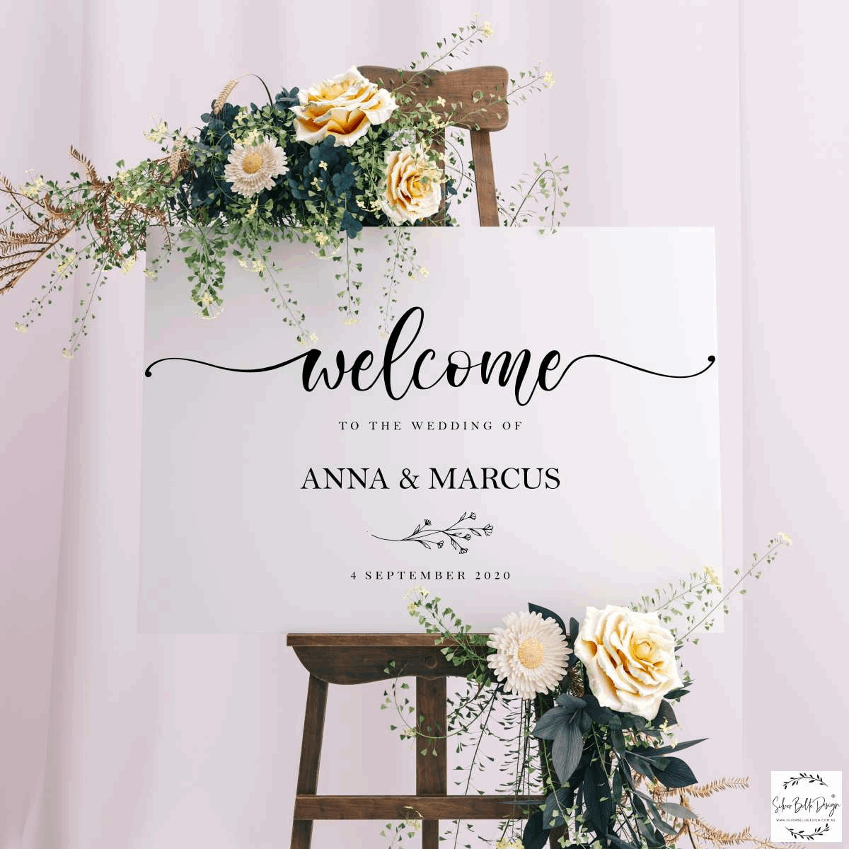 Welcome Sign - Anna Design | Silver Belle Design