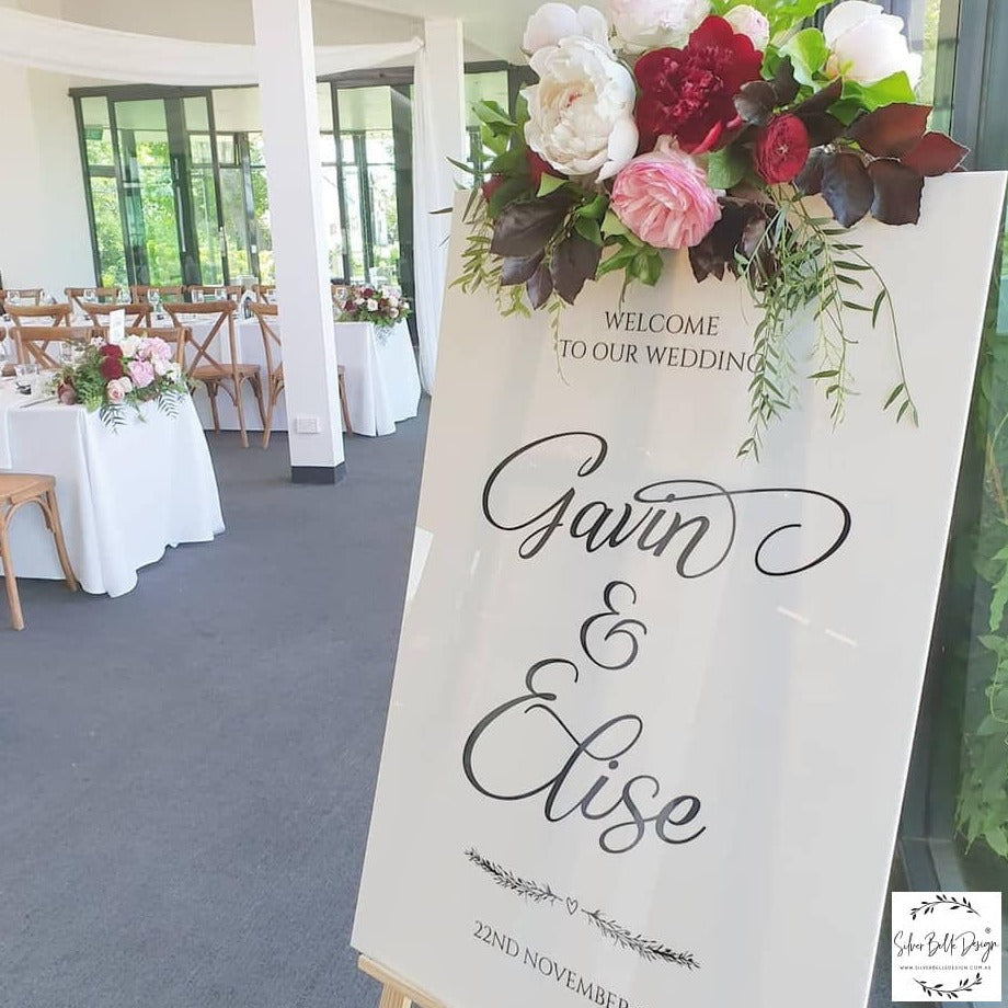 Welcome Sign - Elise Design | Silver Belle Design