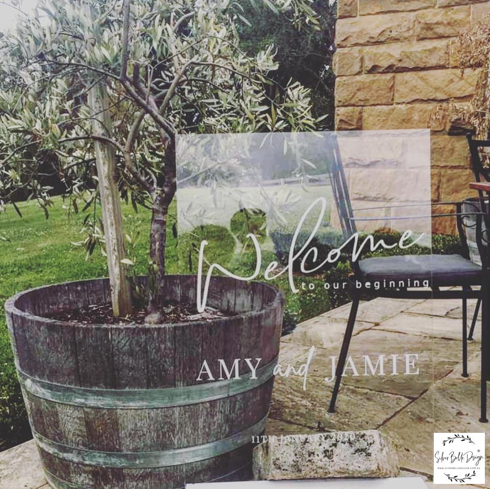 Welcome Sign - Jamie Design | Silver Belle Design