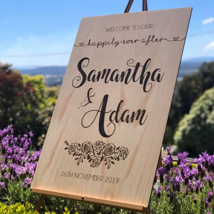 Welcome Sign - Samantha Design | Silver Belle Design